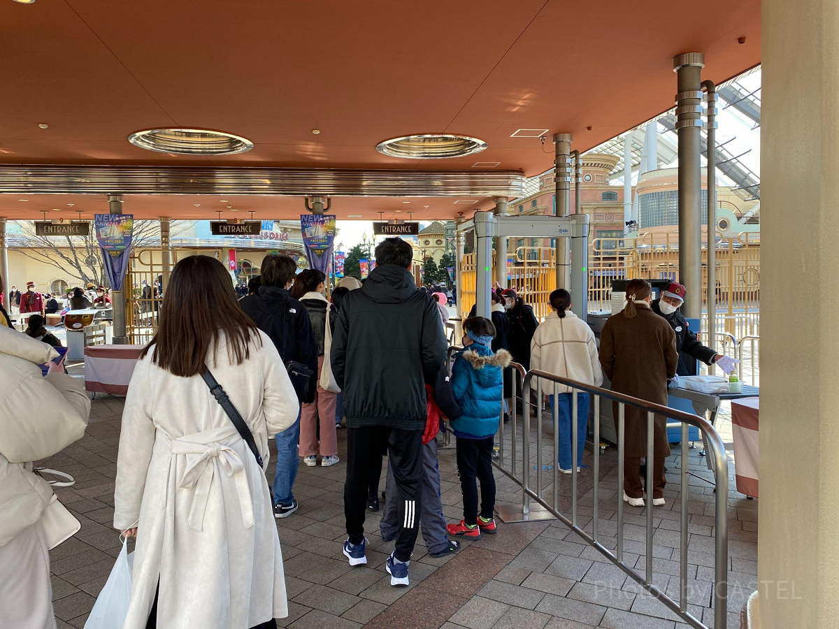 USJ2月の混雑状／手荷物検査場| キャステル | CASTEL ディズニー情報
