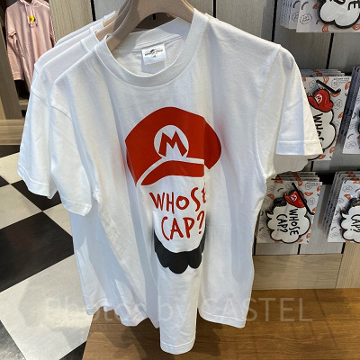 WHOSE CAP? Tシャツ(ルイージ・白)| キャステル | CASTEL ディズニー情報