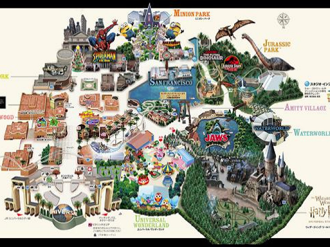 【図解】USJのマップまとめ！ハリポタ＆ミニオンエリアへの行き方！交通機関からゲートまでの行き方も！